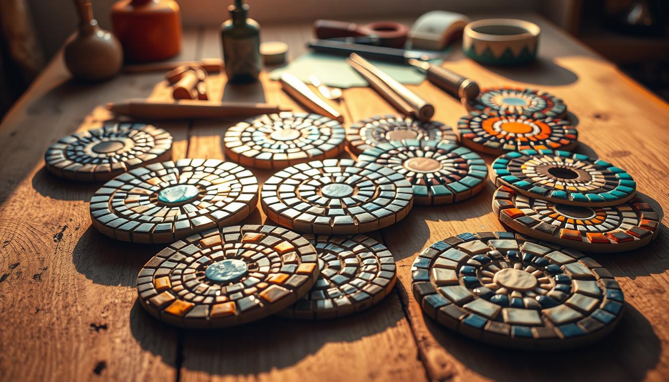 Crafting a Mosaic Tile Coaster – Bright Whisk