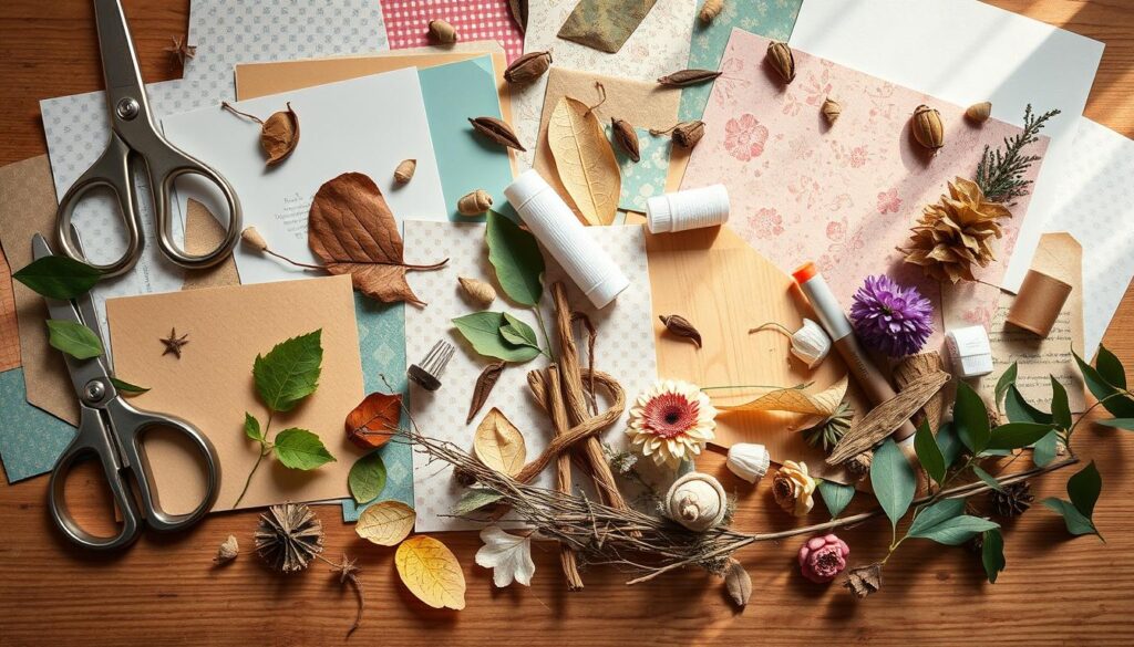 Making a Nature Collage – Bright Whisk