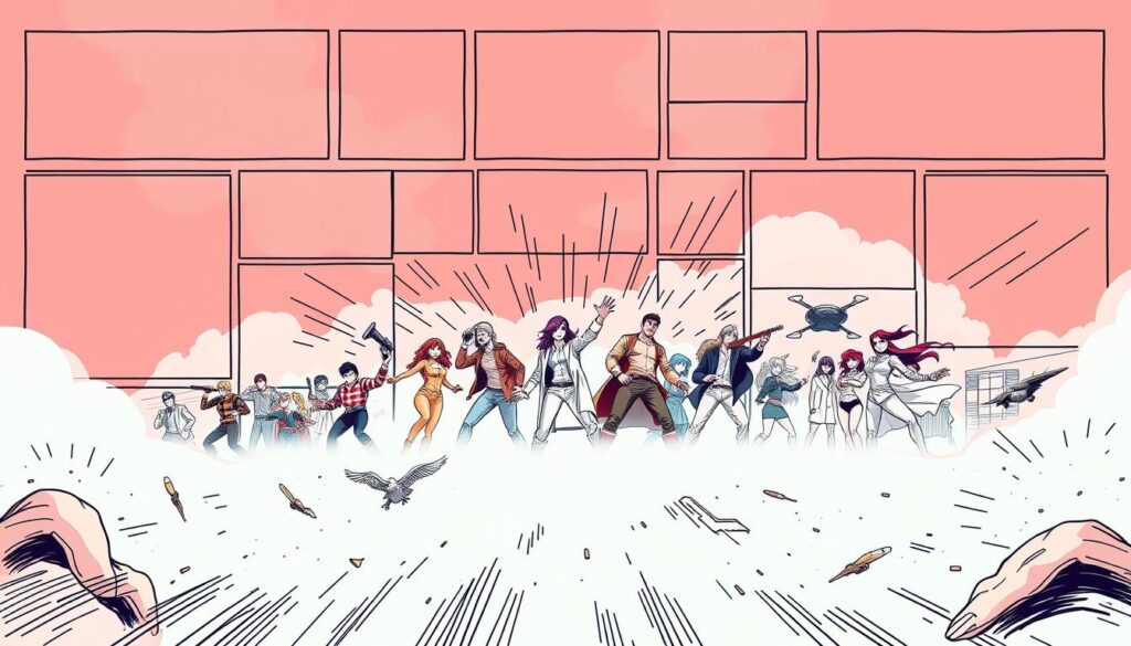 Drawing a Comic Strip Poster – Bright Whisk