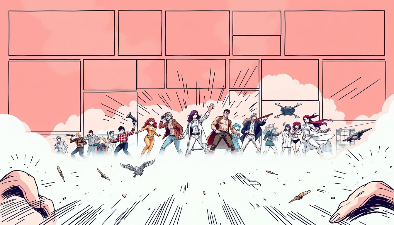 Drawing a Comic Strip Poster – Bright Whisk