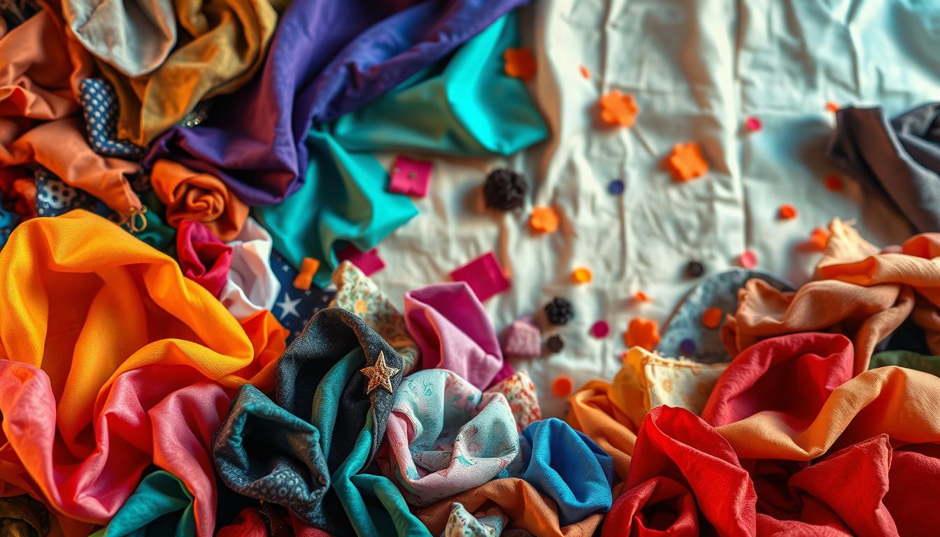 Creating a Fabric Scraps Collage – Bright Whisk